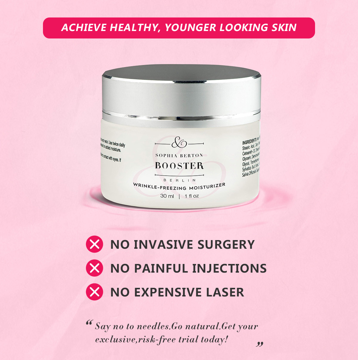 Sophia berton booster Face Cream Tightening Revitalizing Whitening Moisturizing Improve Fine Lines Brightening Anti Wrinkle Skin Care Krim Wajah Penyegar Krim Pemutih Dan Perawatan Kulit Lazada Lazada...