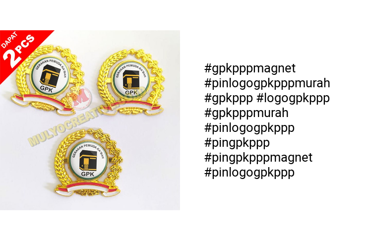 Gpk Ppp Logo Pin GPK PPP Pin Bros Wing Logo Gerakan Pemuda Kabah PPP
