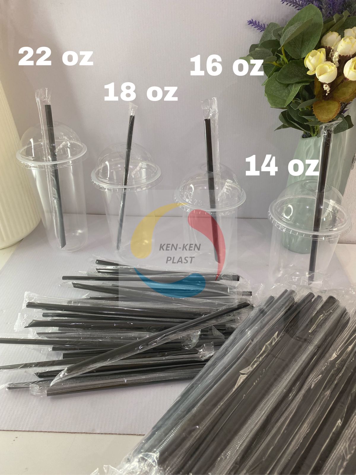 Sedotan Plastik Hitam Steril Ukuran 6mm x 21cm - Lazada